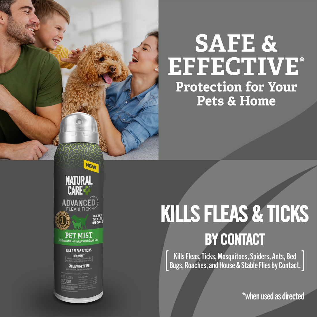 Advanced Flea & Tick Pet Spray | Natural Care